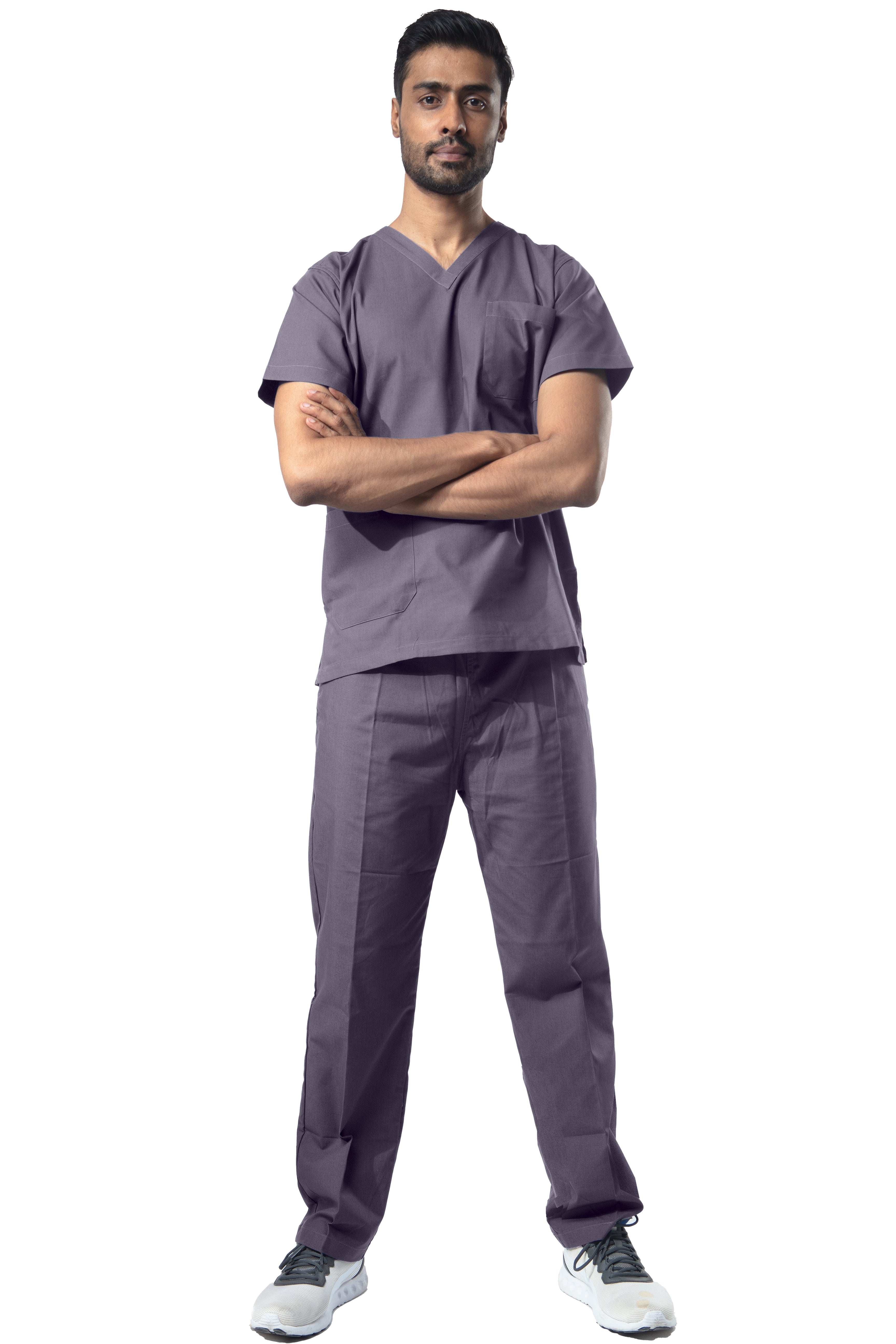 Male Scrub Suit - DSV - Grey – Uniform Craft