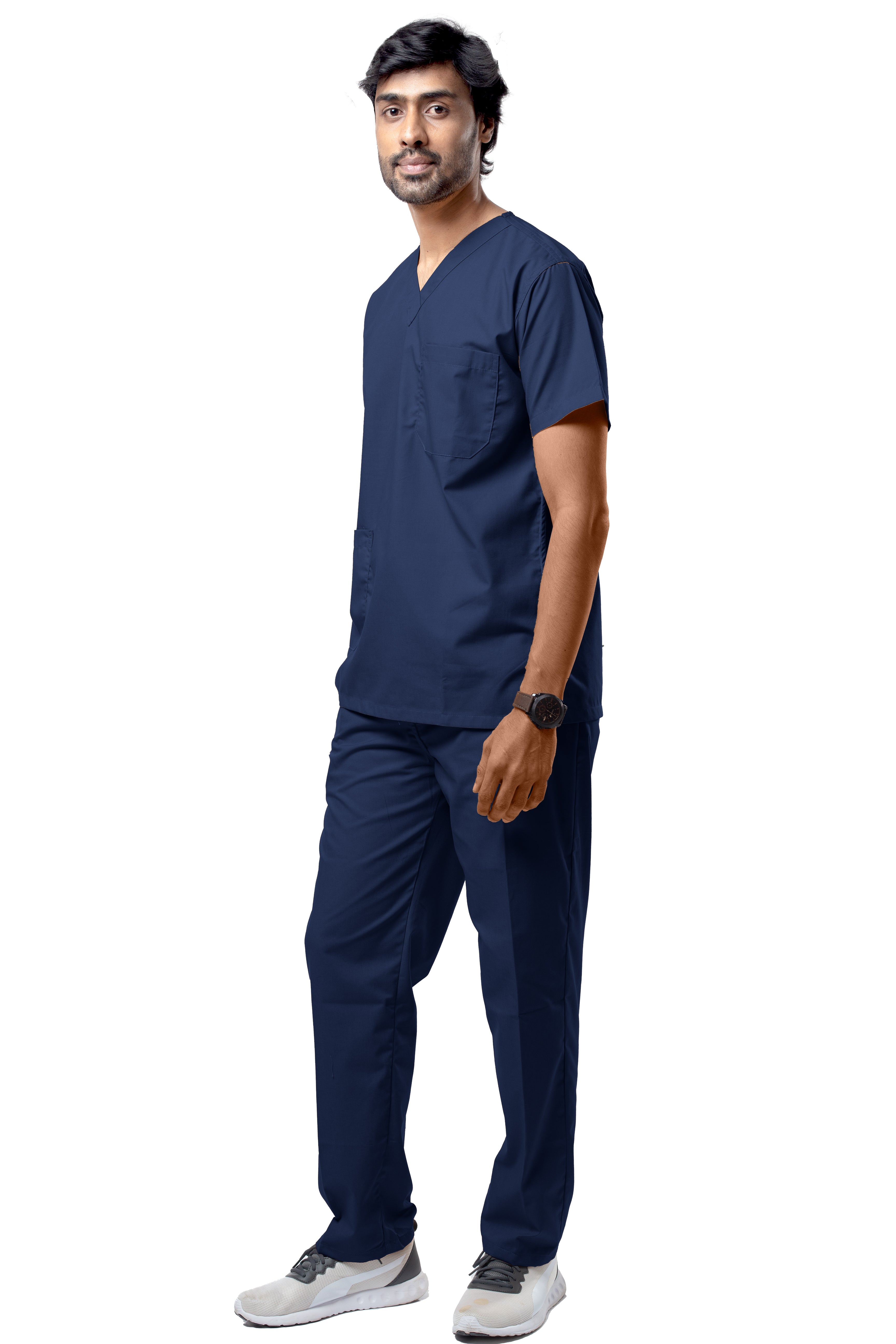 Male Scrub Suit - DSV - Olive Blue – Uniform Craft