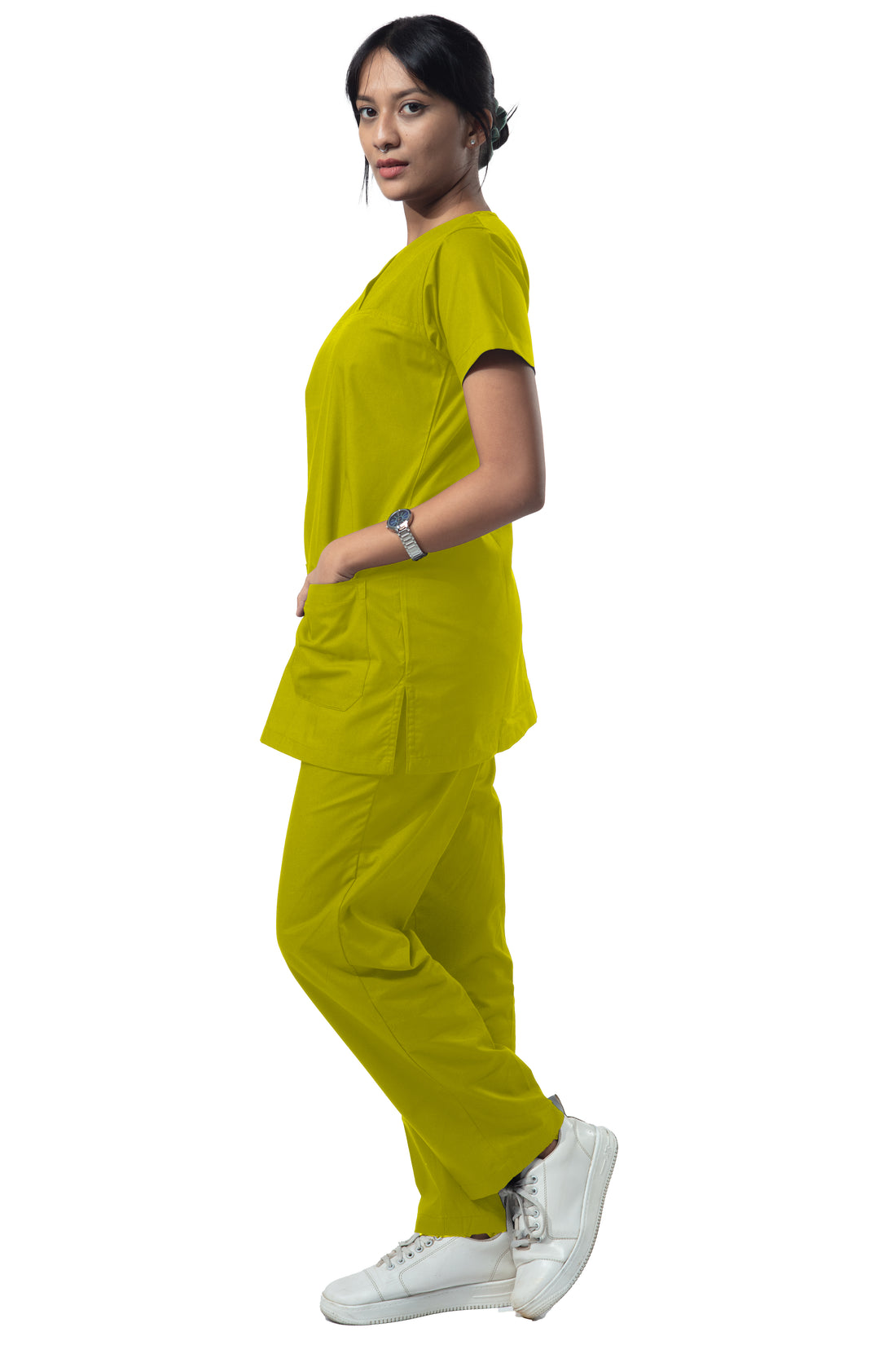Female Scrub Suit - DSVX - Lime Green – Uniform Craft