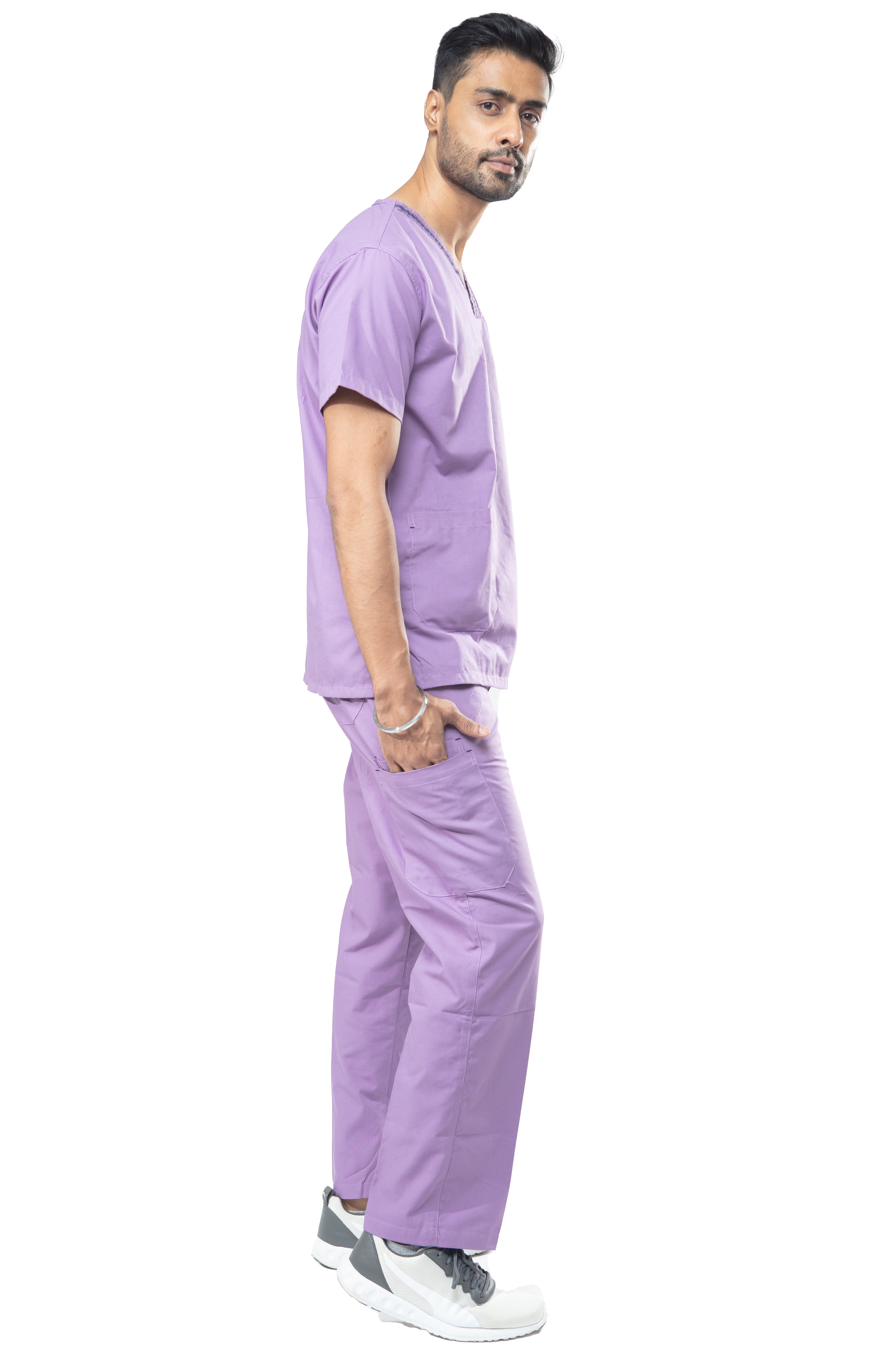 Male Scrub Suit Designer - DSDV01 - Lavender – Uniform Craft
