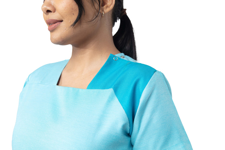 Female Nurse Uniform NT08 - Aqua – Uniform Craft