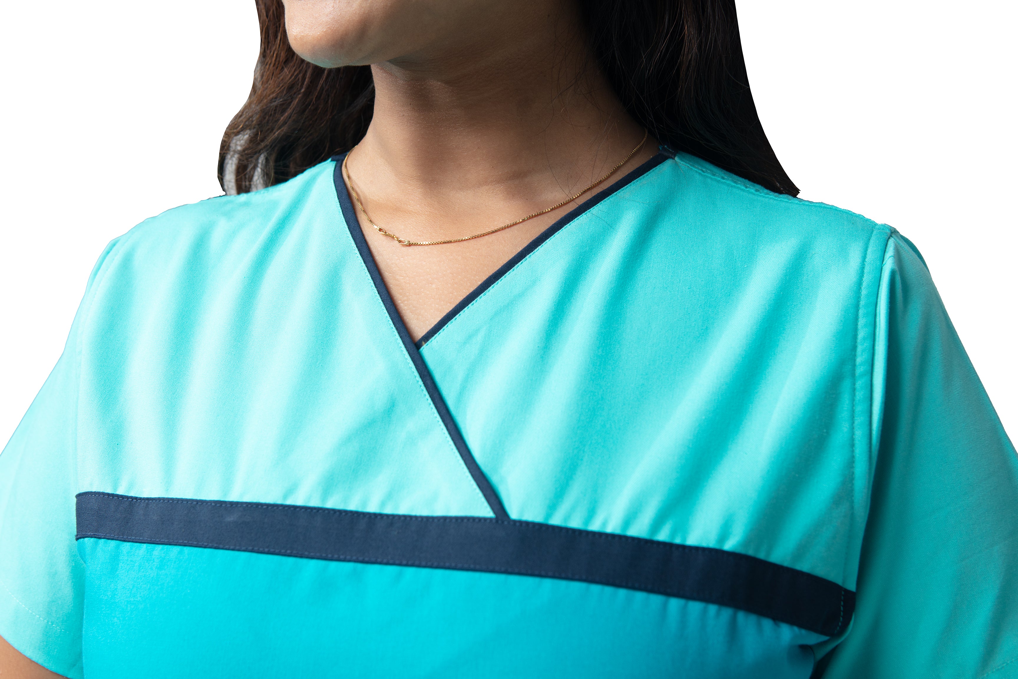 Female Scrub Suit Designer - DSDX03 - Light Teal – Uniform Craft