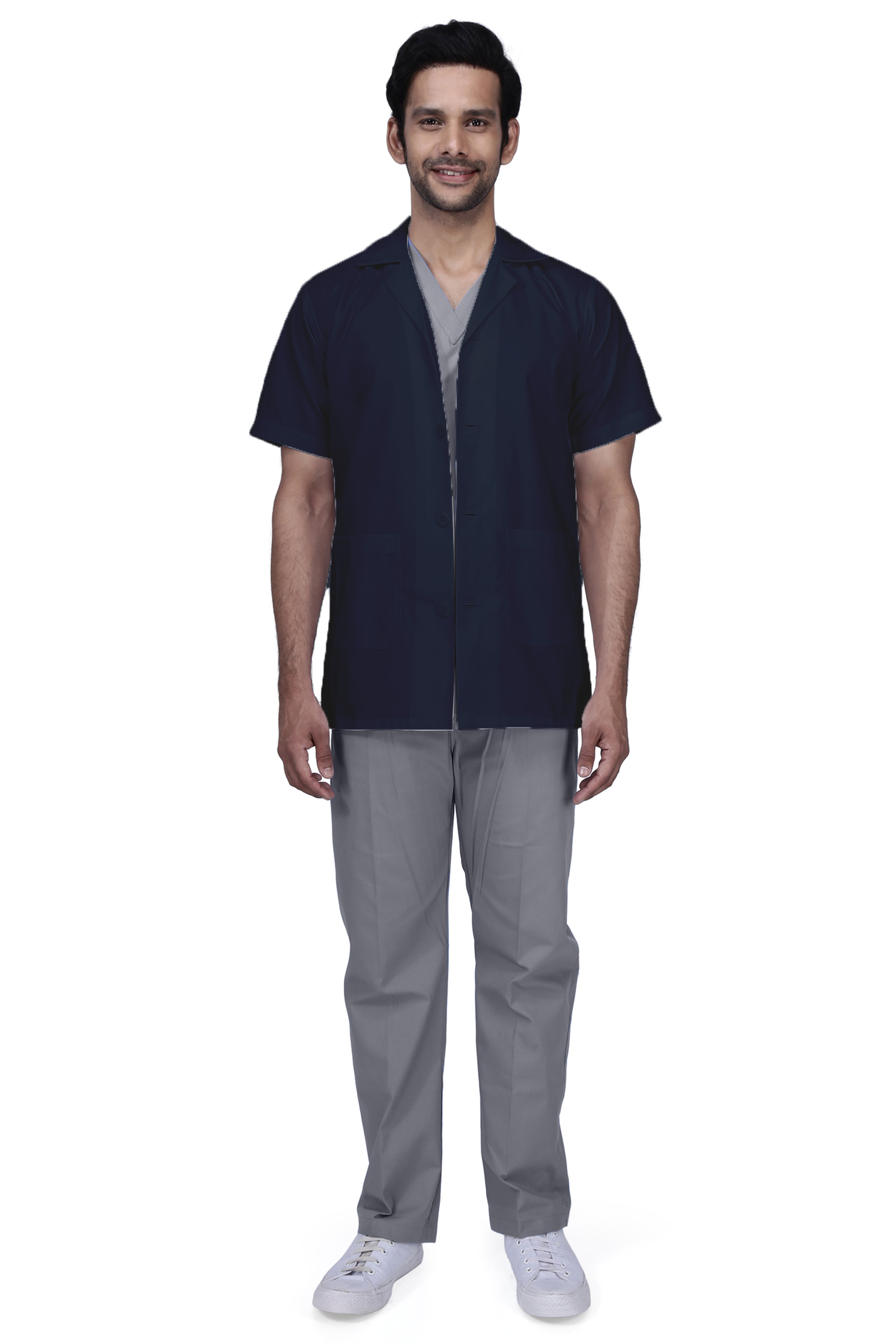 Lab Coat - Unisex - LCC -Navy – Uniform Craft