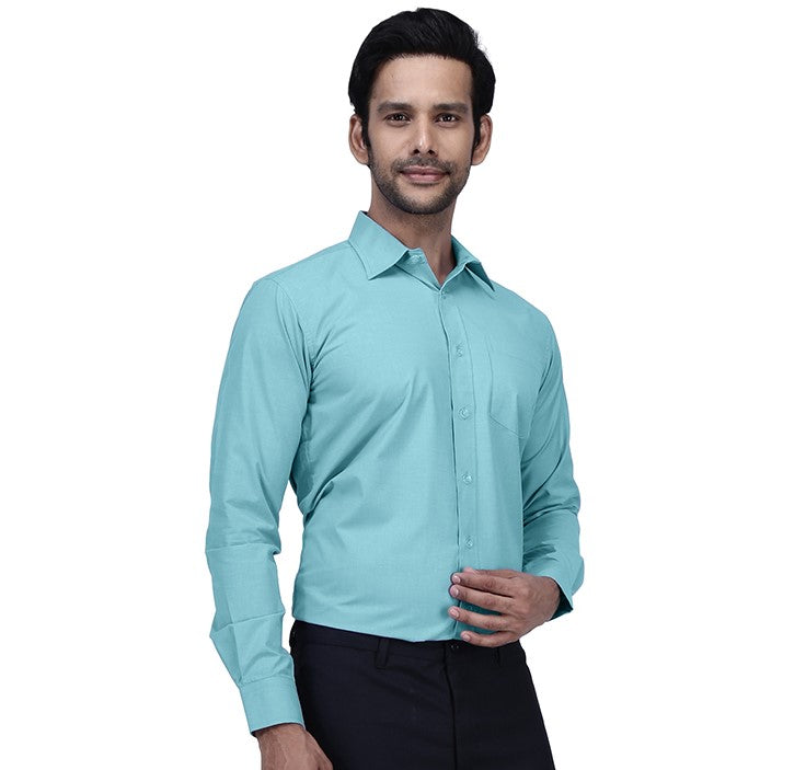 Male Front Office Shirt - Teal – Uniform Craft