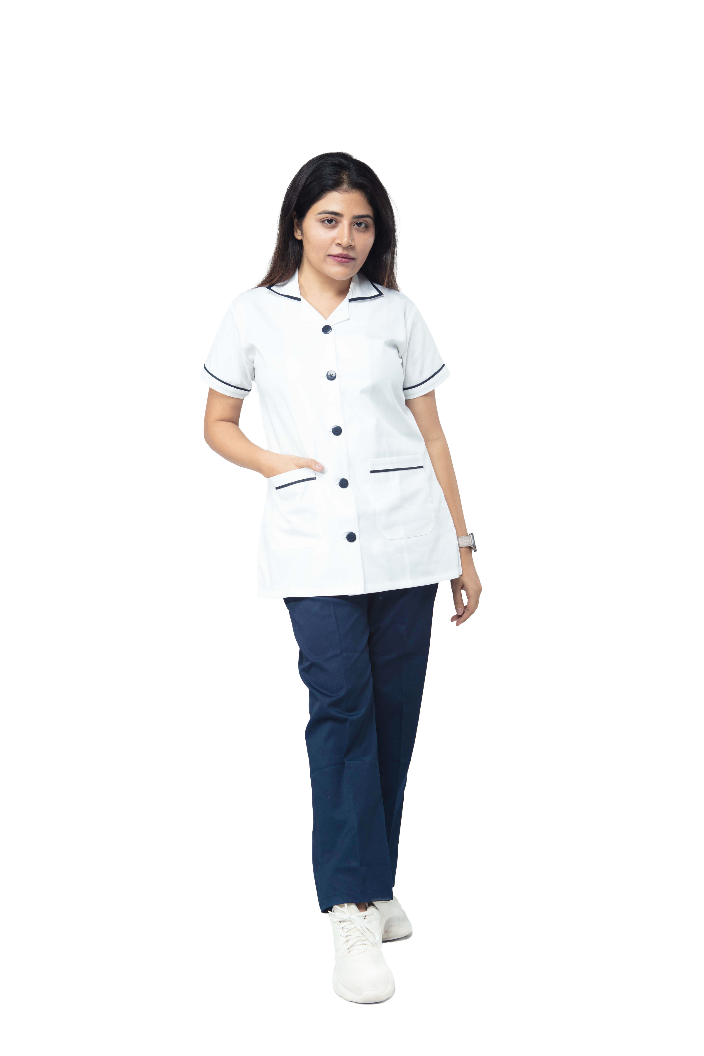 Female Nurse Uniform NT01 - White – Uniform Craft