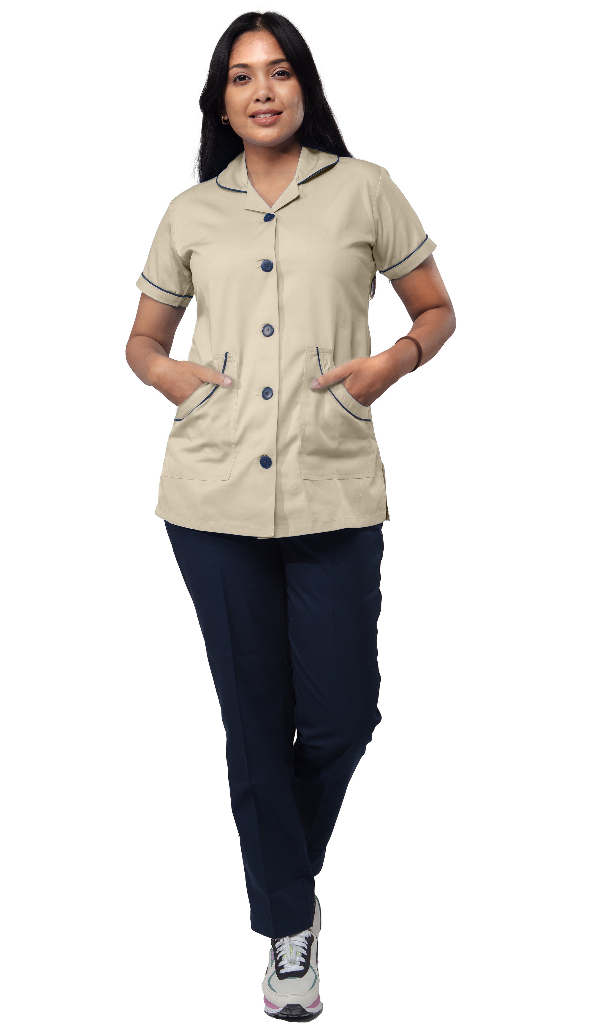 Female Nurse Uniform NT02 - Beige – Uniform Craft