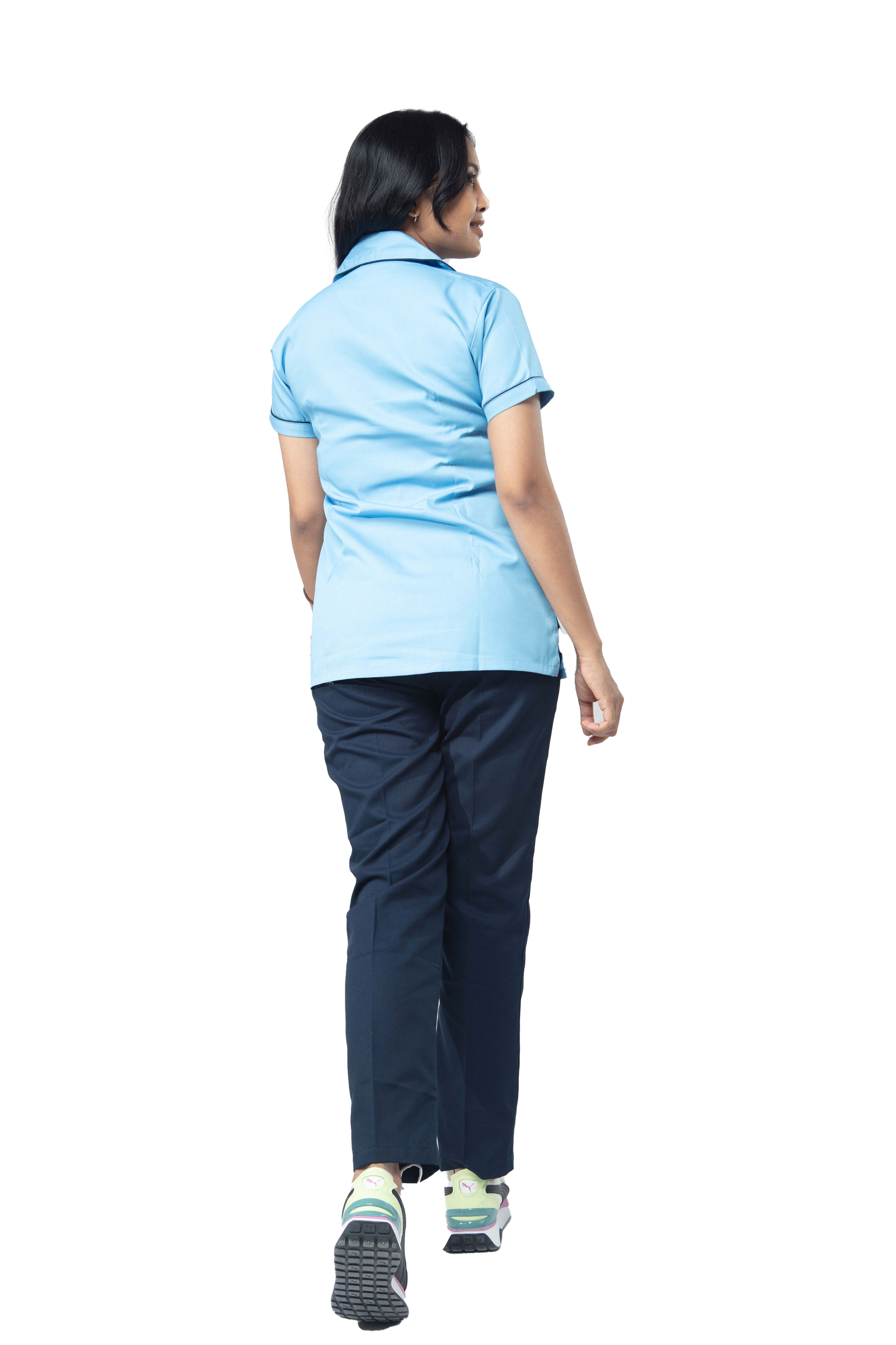 Female Nurse Uniform NT02 - Light Blue – Uniform Craft
