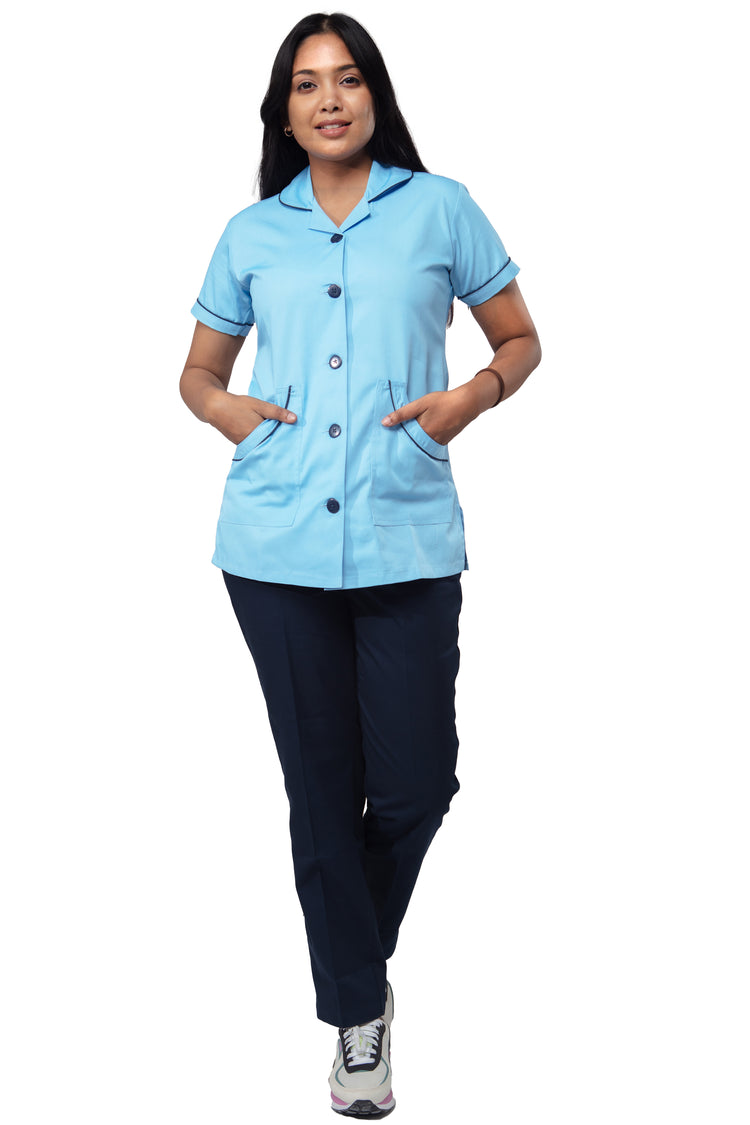 Female Nurse Uniform NT02 - Light Blue – Uniform Craft