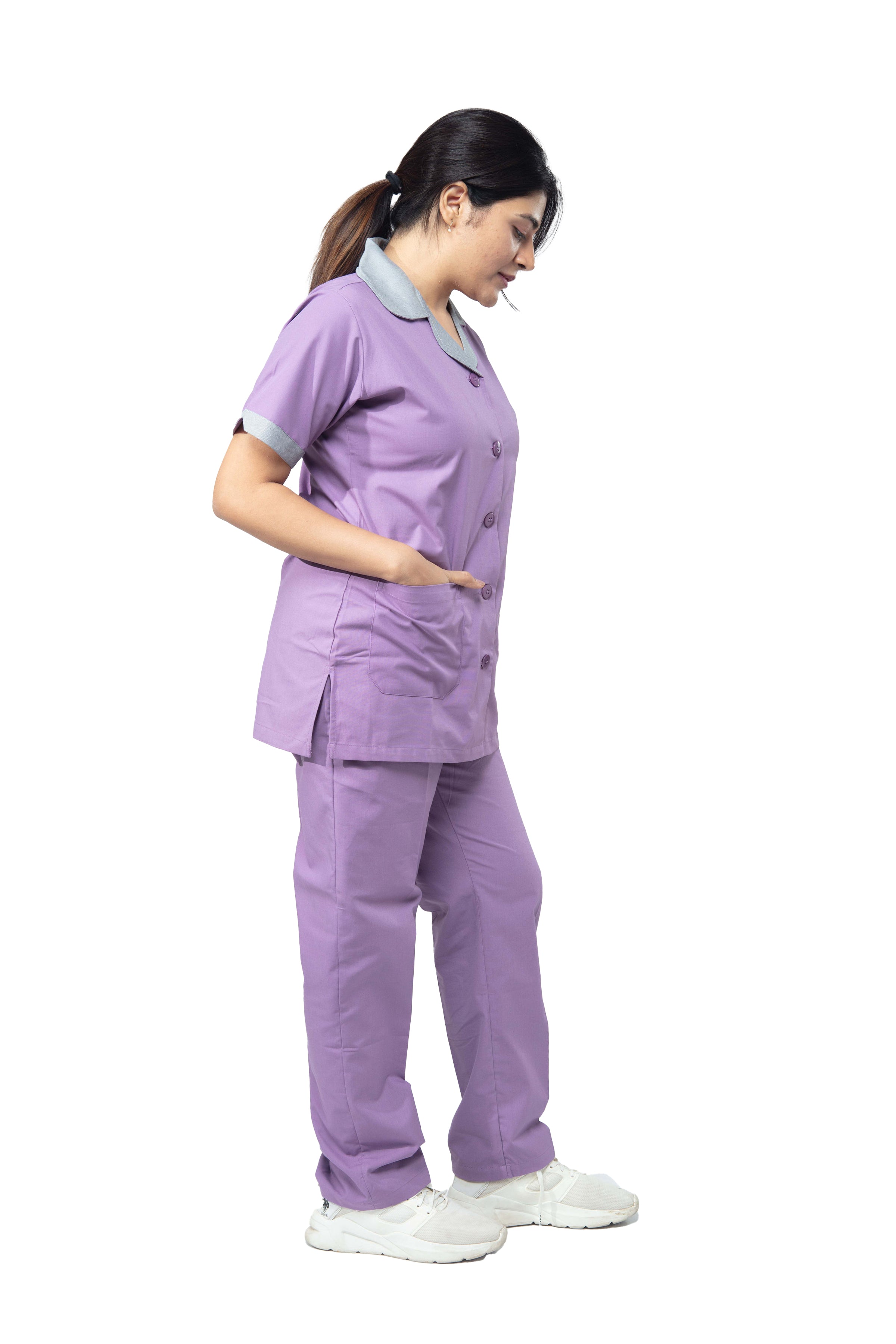 Female Nurse Uniform NT03 - Lavender – Uniform Craft
