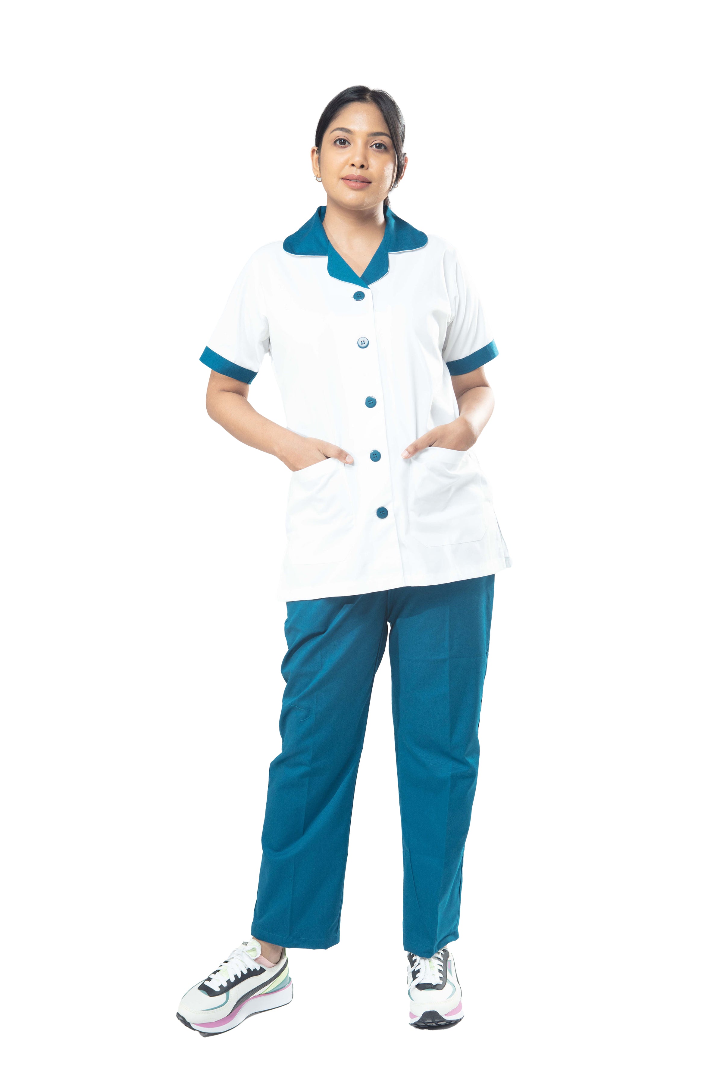 Female Nurse Uniform NT03 - White – Uniform Craft