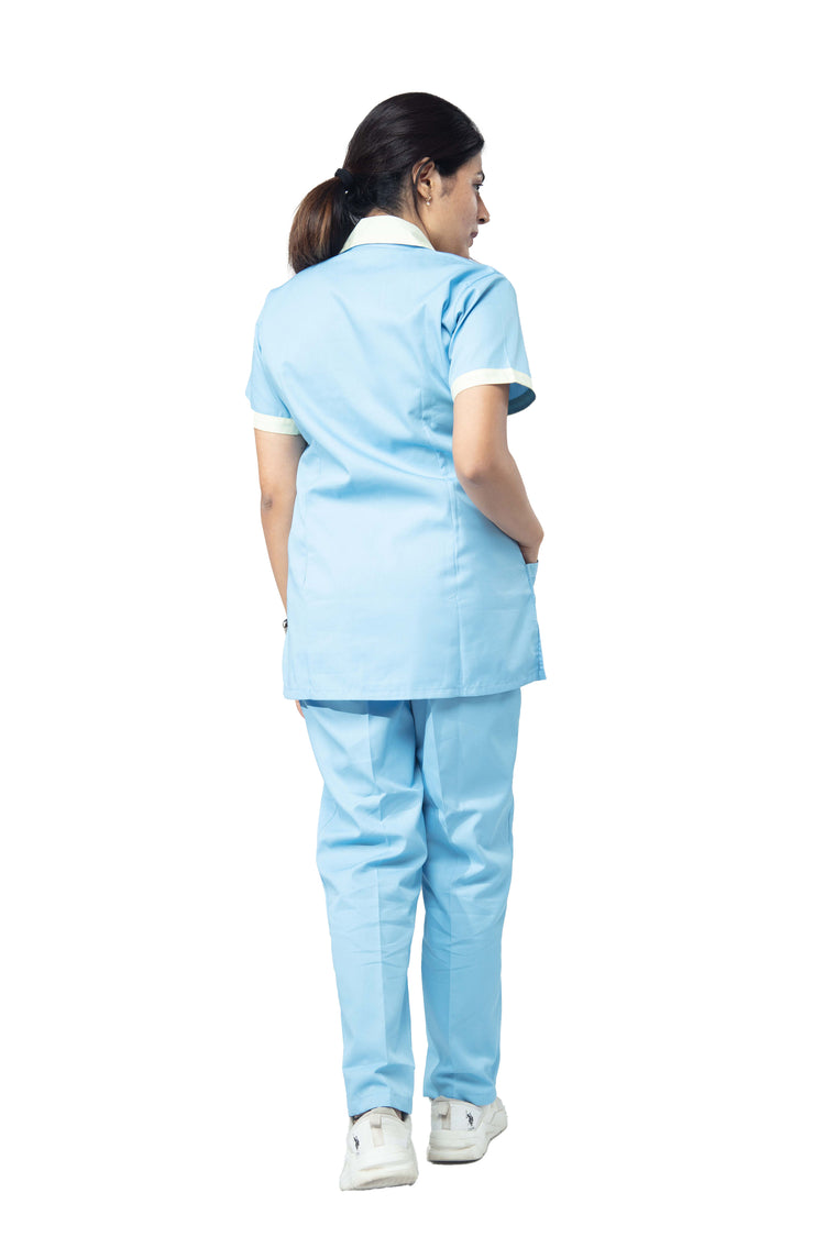 Female Nurse Uniform NT04 - Light Blue – Uniform Craft