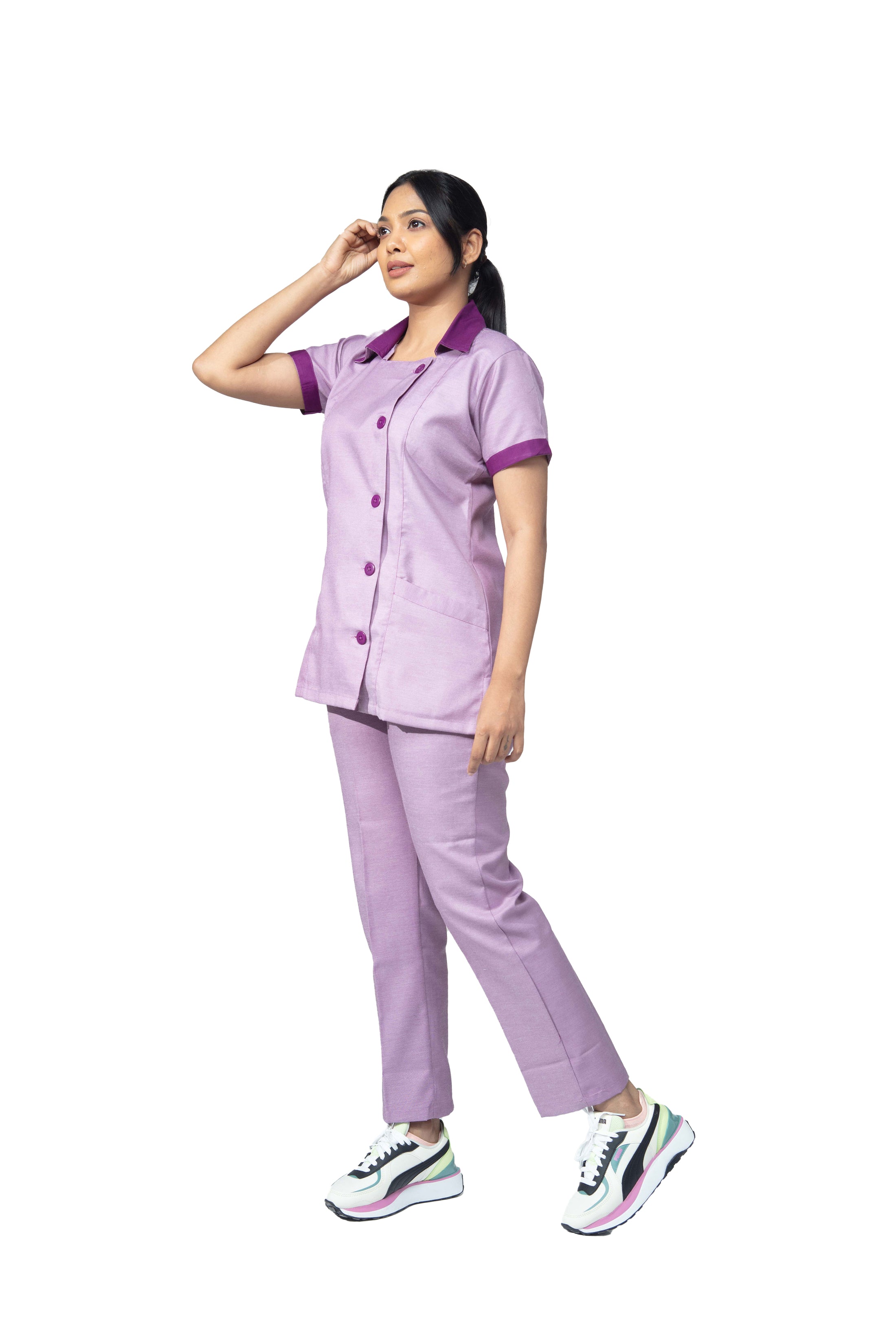 Female Nurse Uniform NT04 - Violet – Uniform Craft