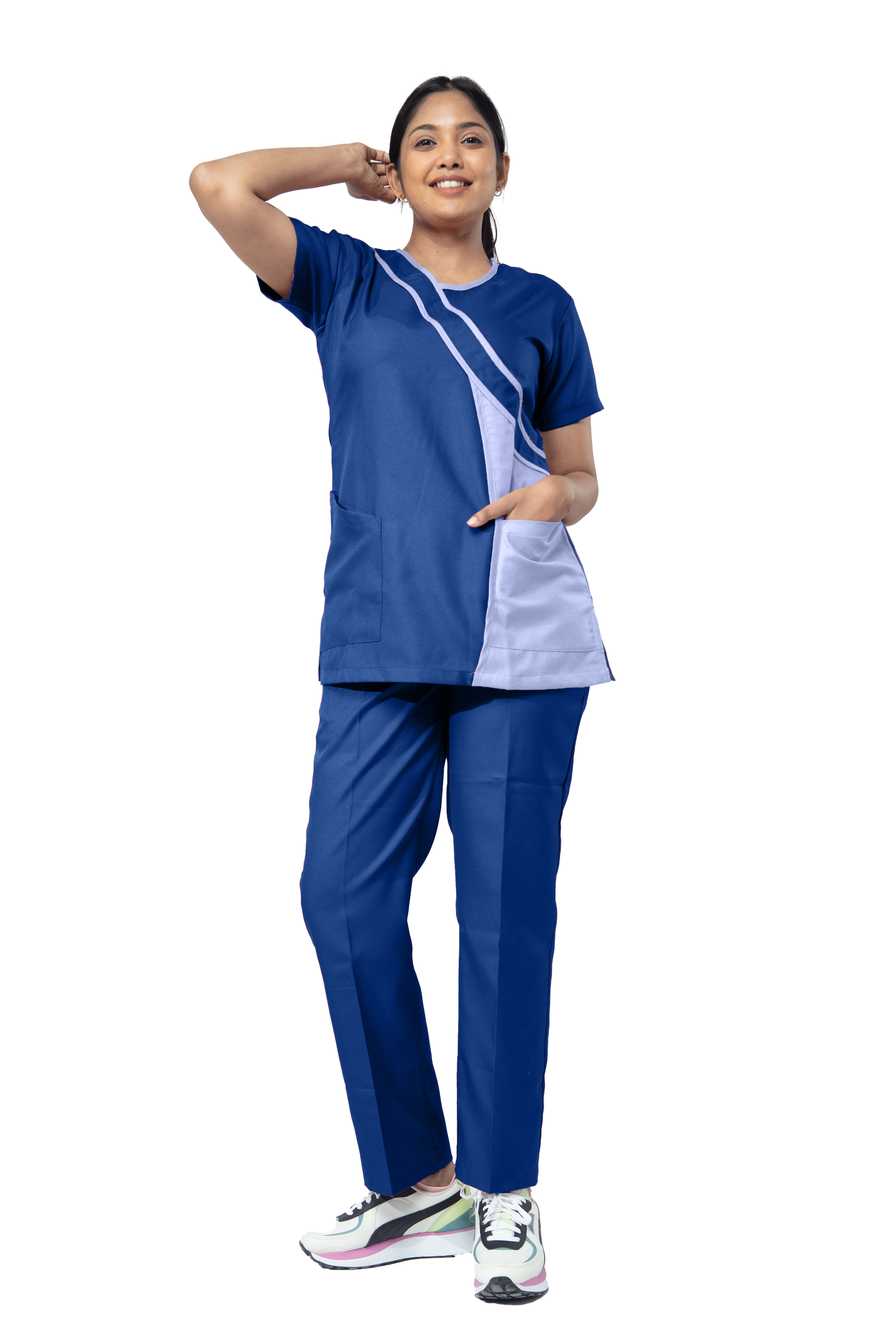 Female Nurse Uniform NT05 - Indigo – Uniform Craft