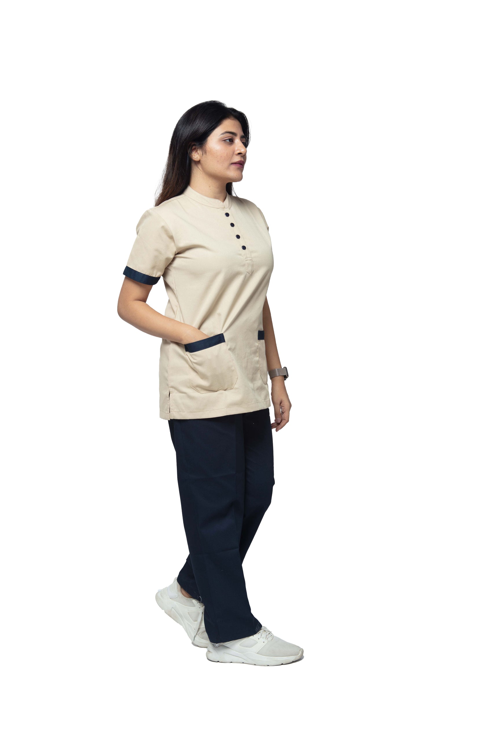 Female Nurse Uniform NT06 - Beige – Uniform Craft