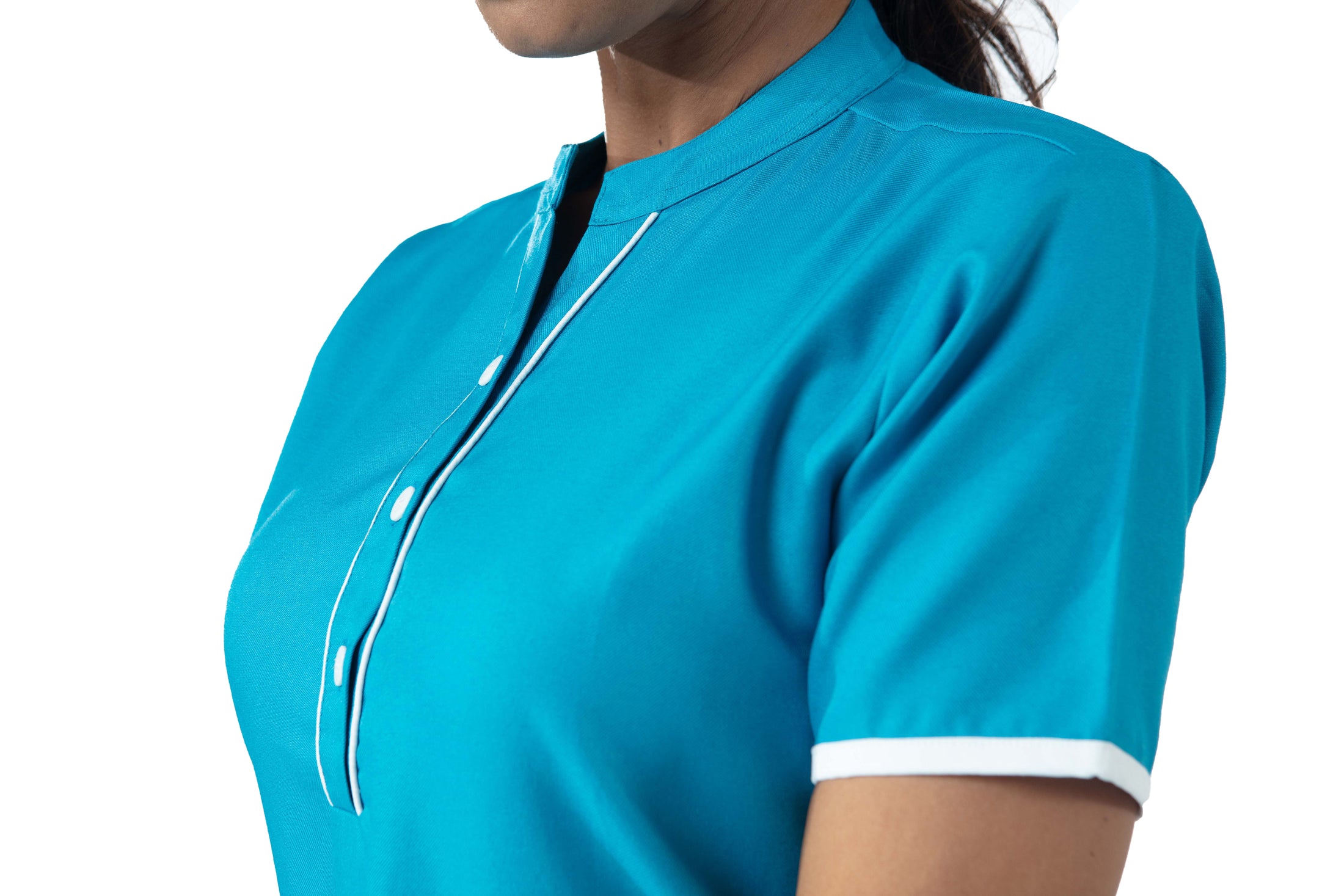 Female Nurse Uniform NT07 - Aqua – Uniform Craft
