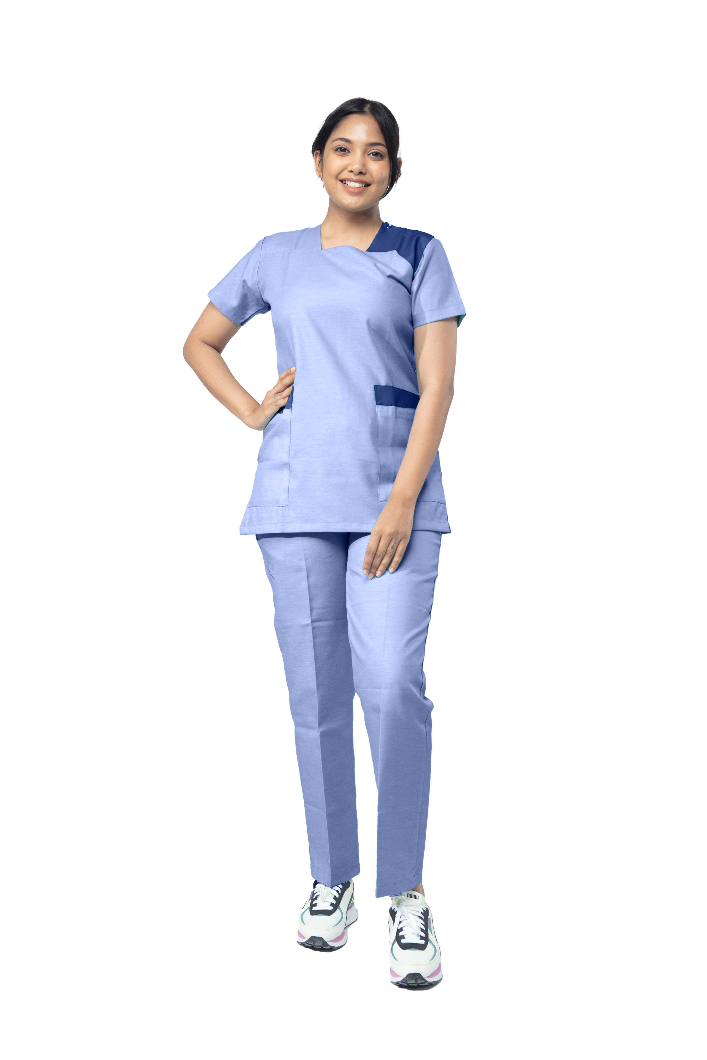 Female Nurse Uniform NT08 - Indigo – Uniform Craft