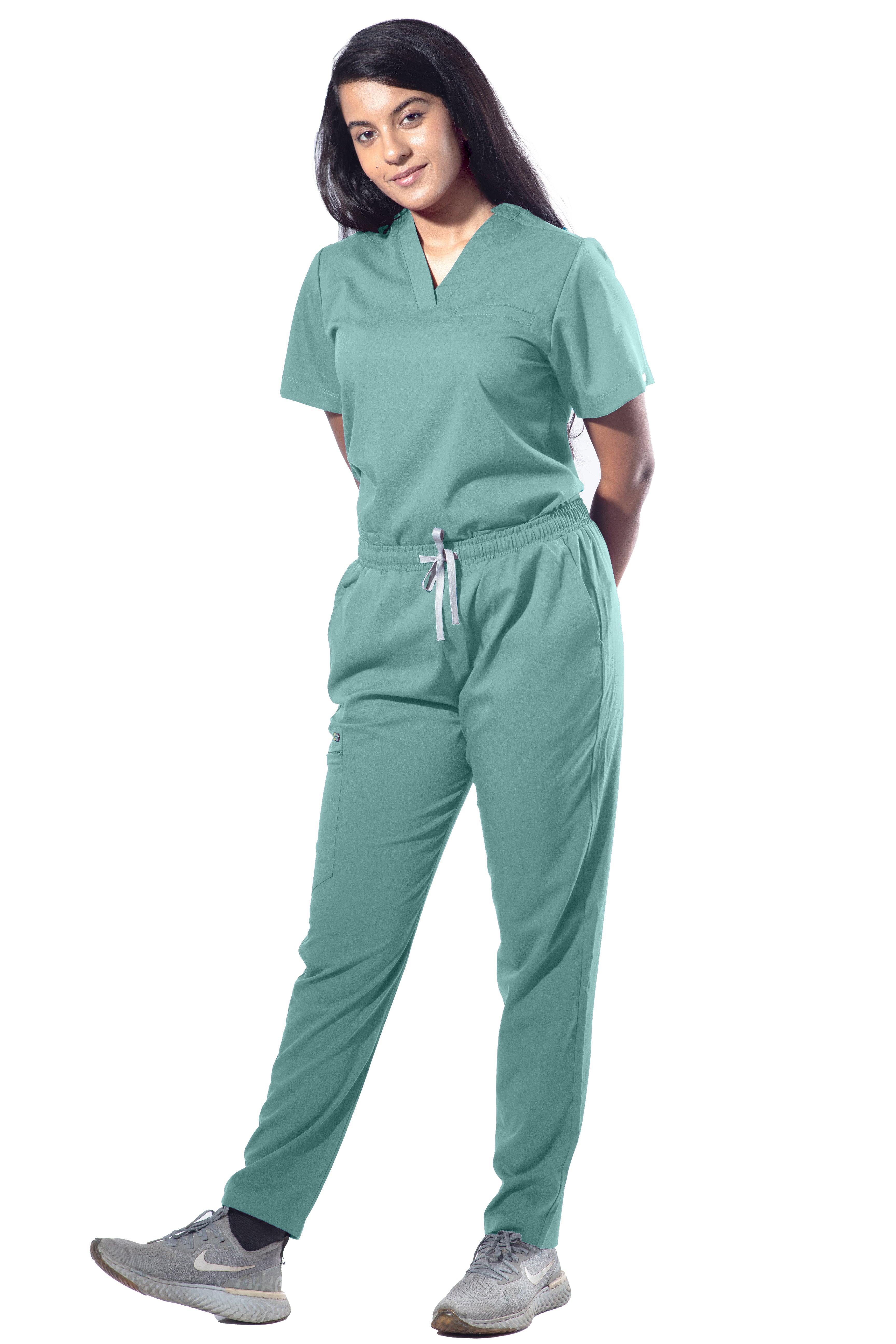 UC Stretch - Female Scrub Top - Sage – Uniform Craft