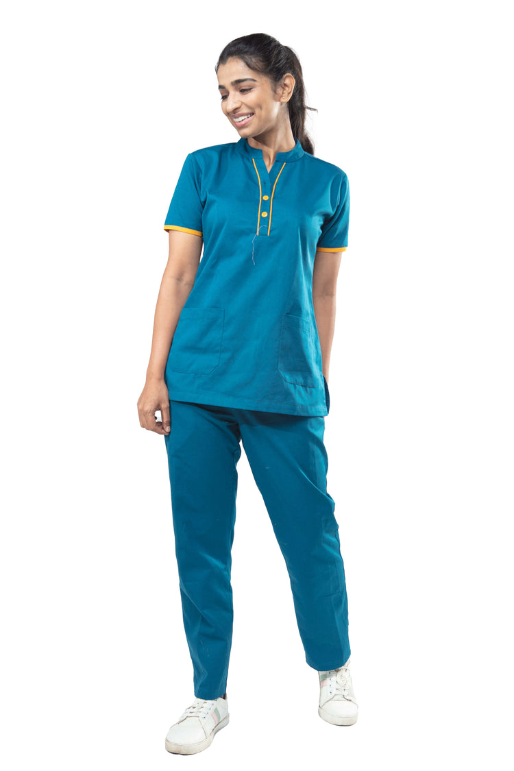 Female Nurse Uniform NT07 - Jazz Blue – Uniform Craft